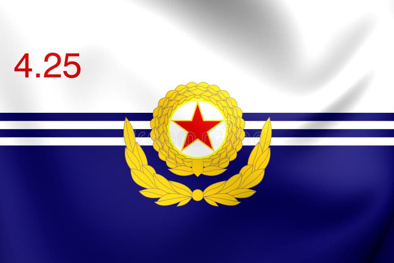 Korean People`s Army Naval Force Flag Stock Illustration - Illustration ... Korean People`s Army Naval Force Flag Stock Illustration - Illustration ...