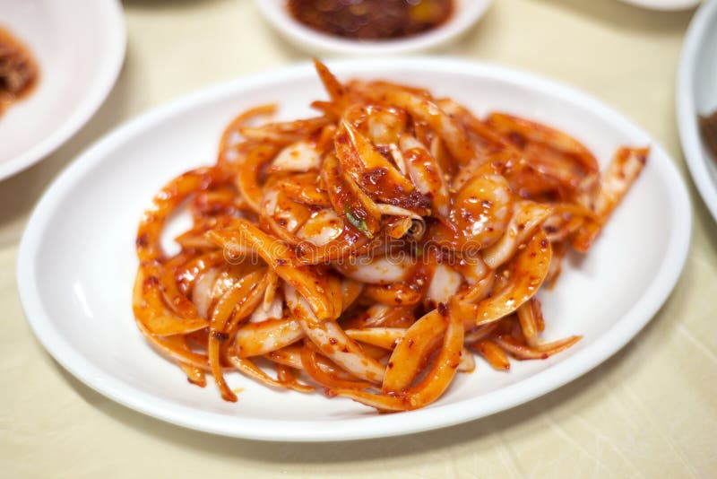 Korean Pickled Onion in Seoul Restaurant Stock Photo - Image of ...