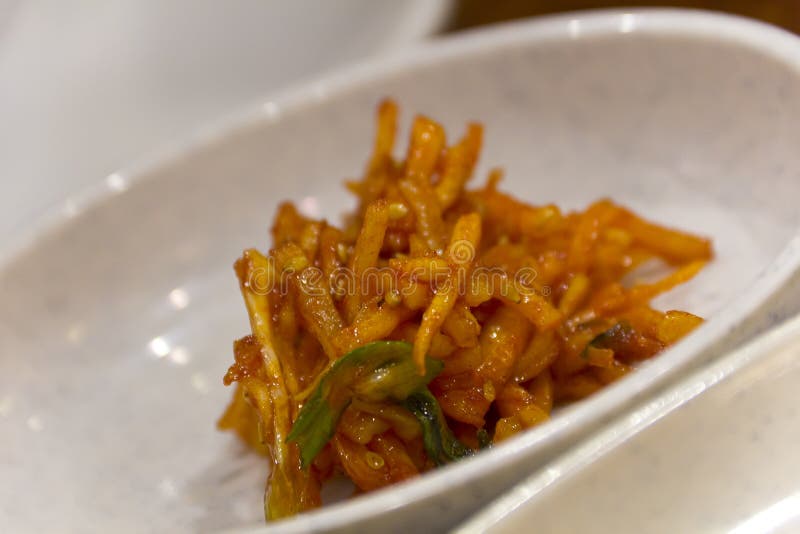 Korean Radish Kimchi SaengChae Stock Photo - Image of side, saeng: 49151944