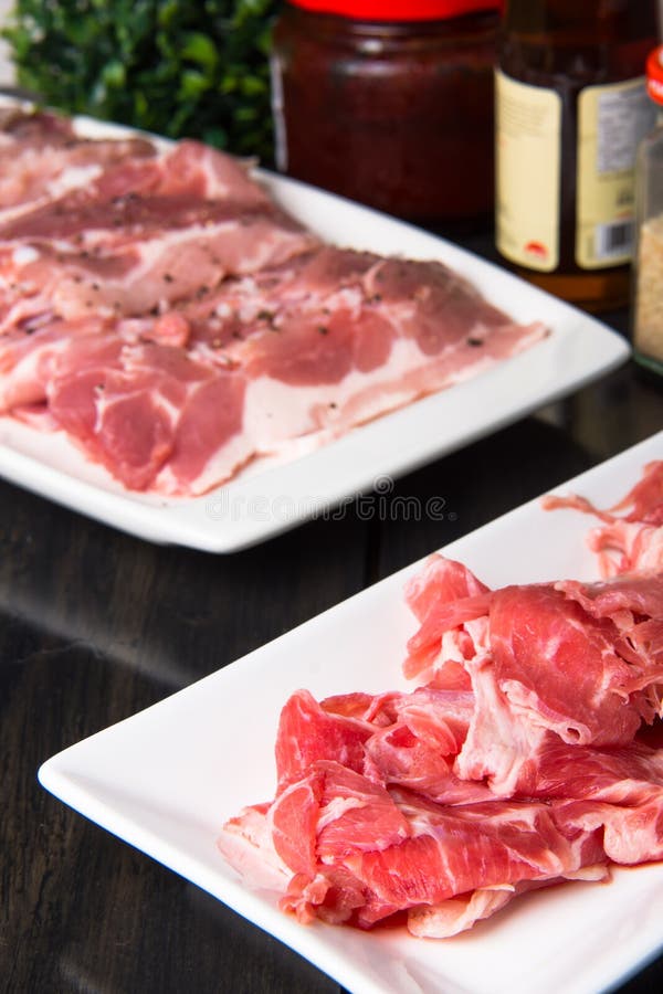 Korean raw beef bulgogi stock image. Image of korean - 126596085