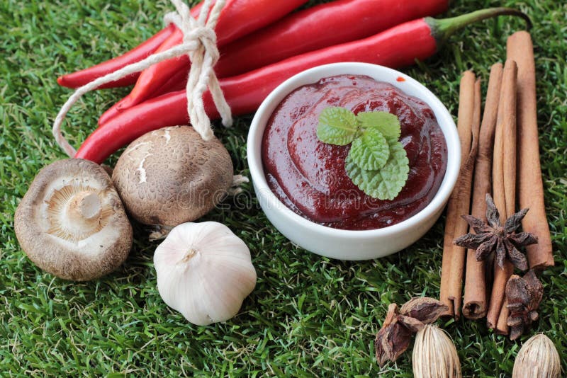 Korean Red Pepper Gochujang for Cooking. Stock Image - Image of spices ...