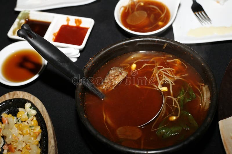Korean soup stock photo. Image of delicious, healthy, meal - 7187018