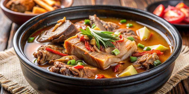 Korean Soup Close Up Gamja Tang (pork Back Bone Stew) AI-Generated ... Korean Soup Close Up Gamja Tang (pork Back Bone Stew) AI-Generated ...