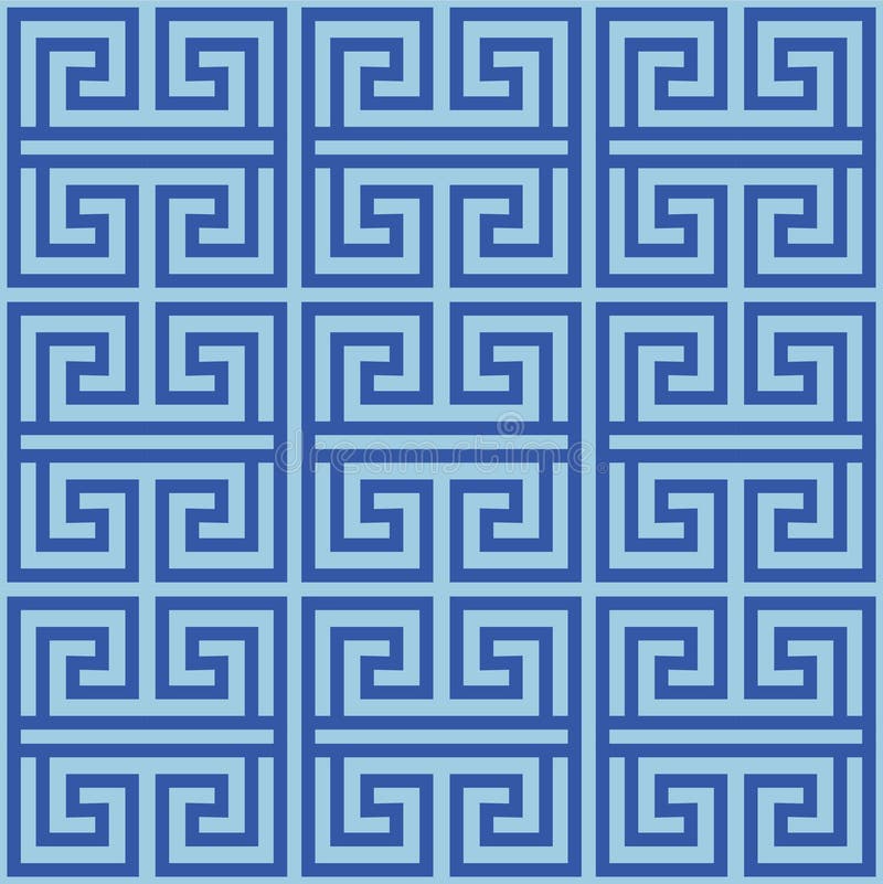 Korean Square Motif Vector Seamless Pattern Stock Vector - Illustration ...