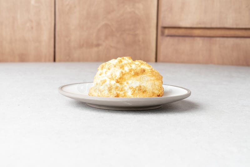 Korean Style Cafe Plain Scone Cookie Stock Image - Image of white, dish ...