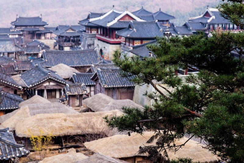 Korean style castle stock image. Image of history, palace - 34782029