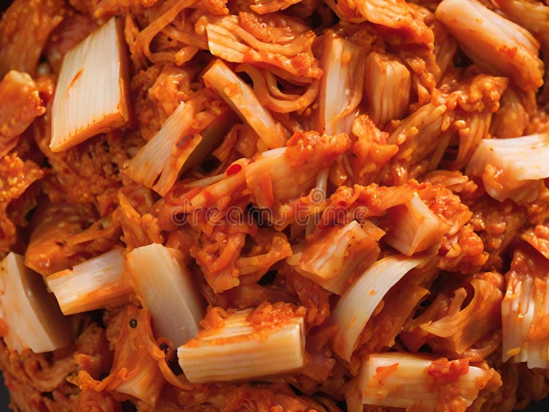 Korean style spicy kimchi stock illustration. Illustration of homemade ...