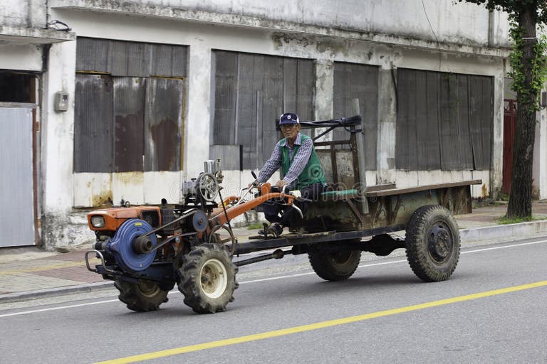 Korean style tractor. editorial stock image. Image of traditional ...