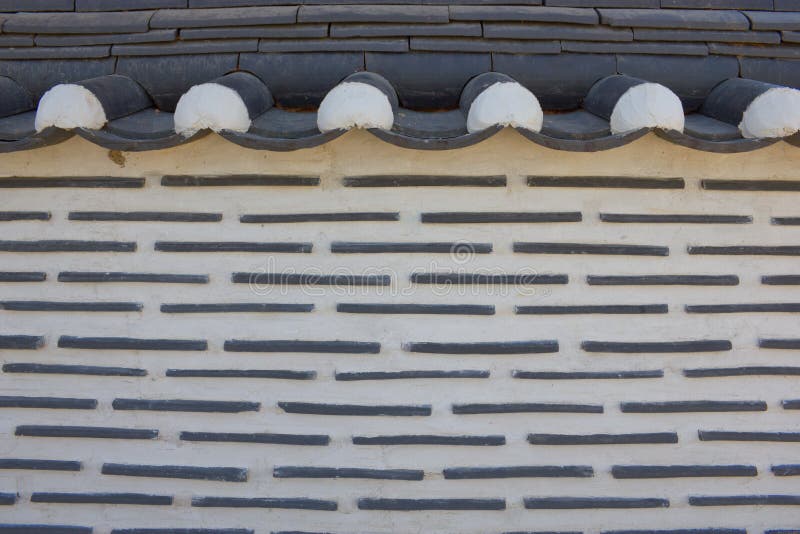 Korean Style Walls of the House Stock Image - Image of masonry, custom ...
