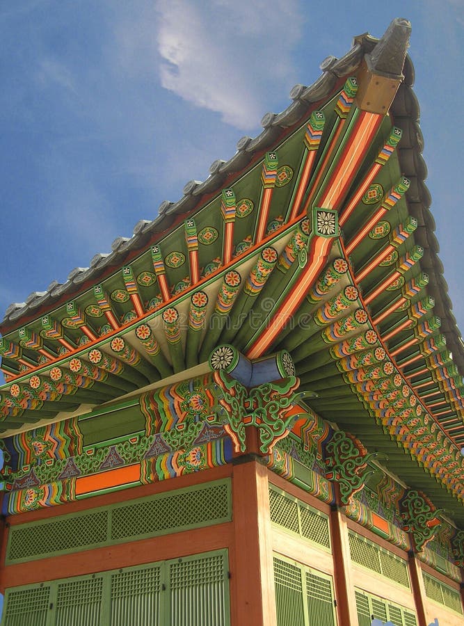 Korean Temple stock photo. Image of korea, hindu, wood - 5393896