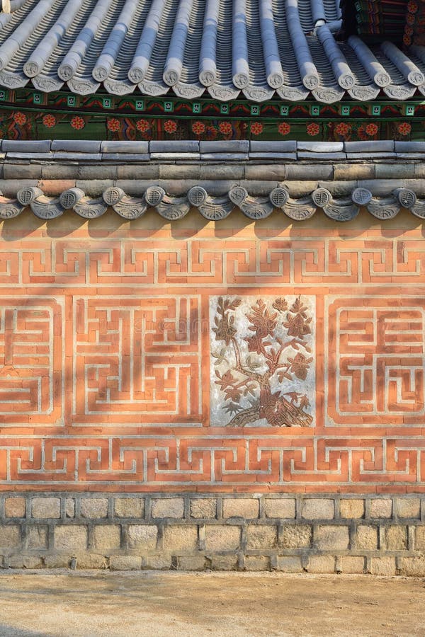 Korean Traditional Wall Pattern Stock Image - Image of detail, korean ...