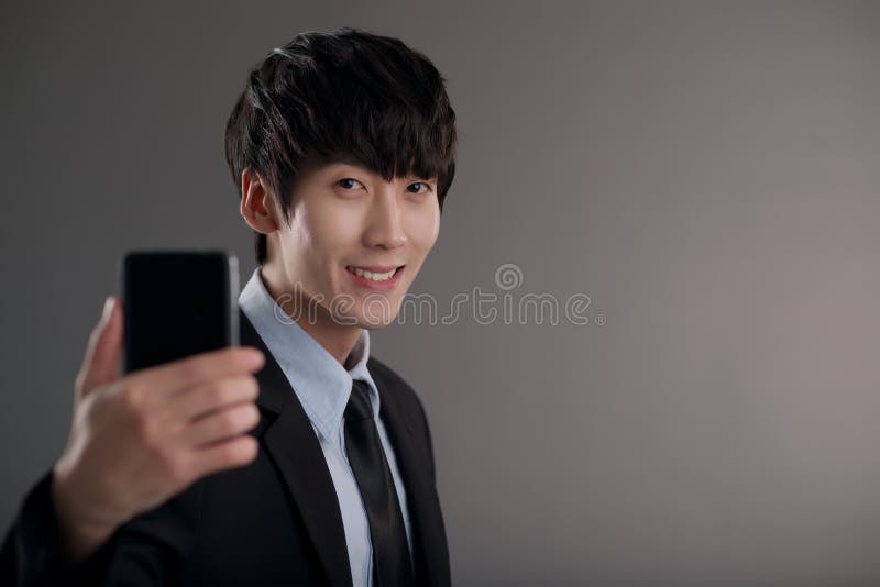 Korean young manager stock image. Image of business, showing - 50768671