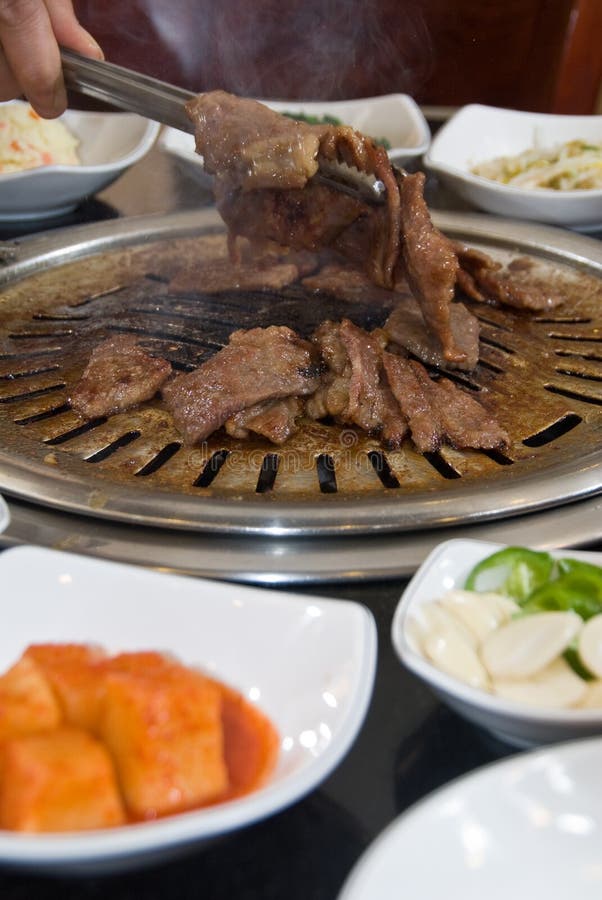 Koreanischer BBQ-Grill - Gogi GUI Stockbild - Bild von gekocht, speisen ...