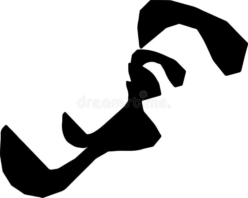 Koror Palau Silhouette Map with Transparent Background Stock Vector ...