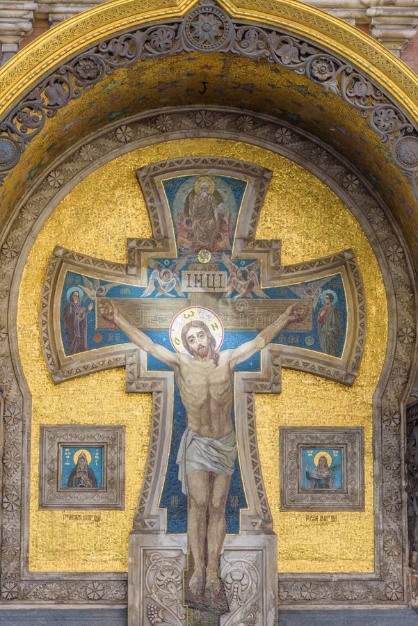 Kors jesus redaktionell arkivbild. Bild av petersburg - 97304587