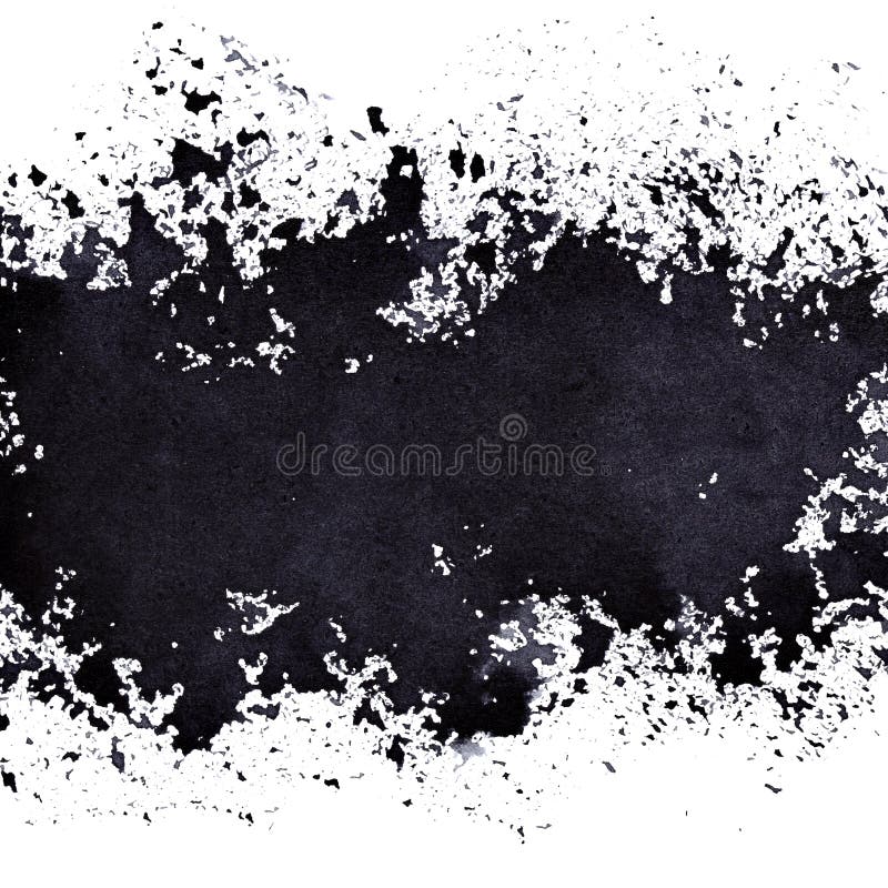 Korte Streep Van Gemorste Zwarte Verf Stock Illustratie - Illustration ...