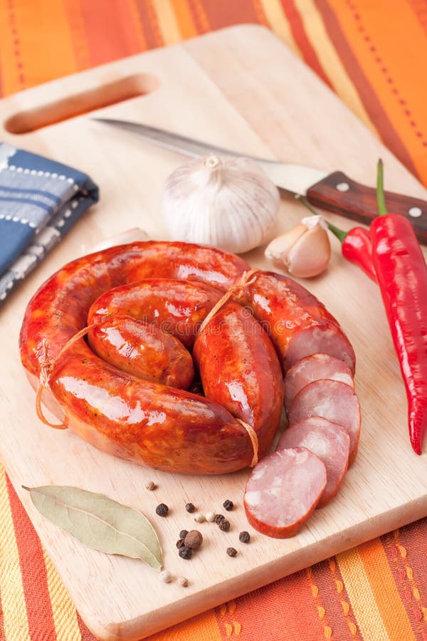 Kokt korv fotografering för bildbyråer. Bild av nytt - 14975301