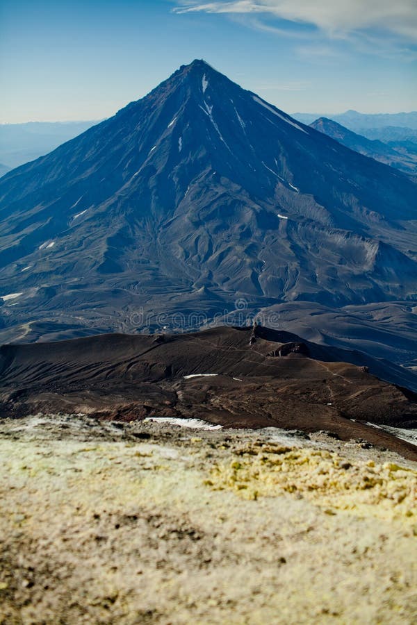 Koryak Volcano stock image. Image of peak, cloud, natural - 27670863