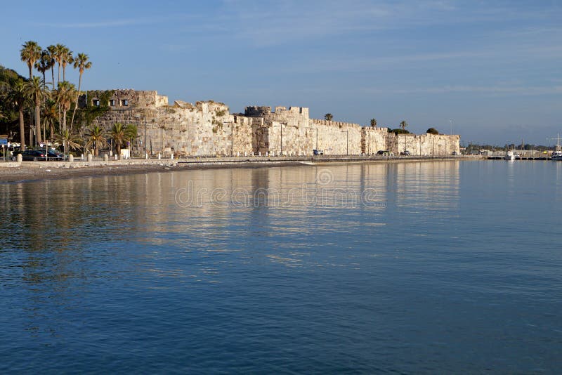 Greece. Kos. the castle stock image. Image of building - 18753945