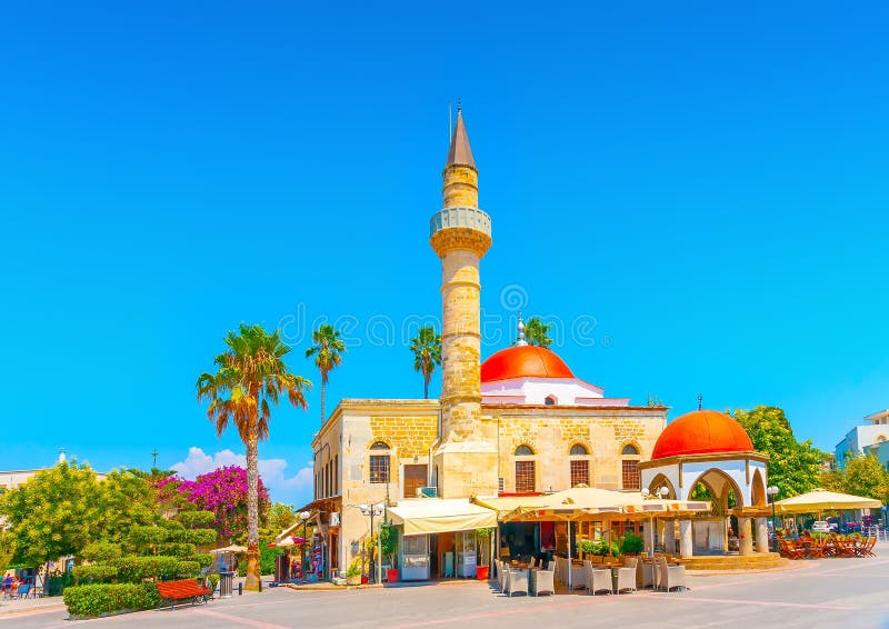 In Kos island in Greece stock photo. Image of dome, middle - 51323990