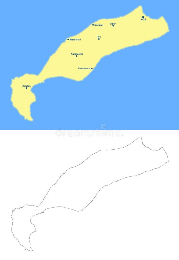 Kos Map Stock Illustrations – 228 Kos Map Stock Illustrations, Vectors ...