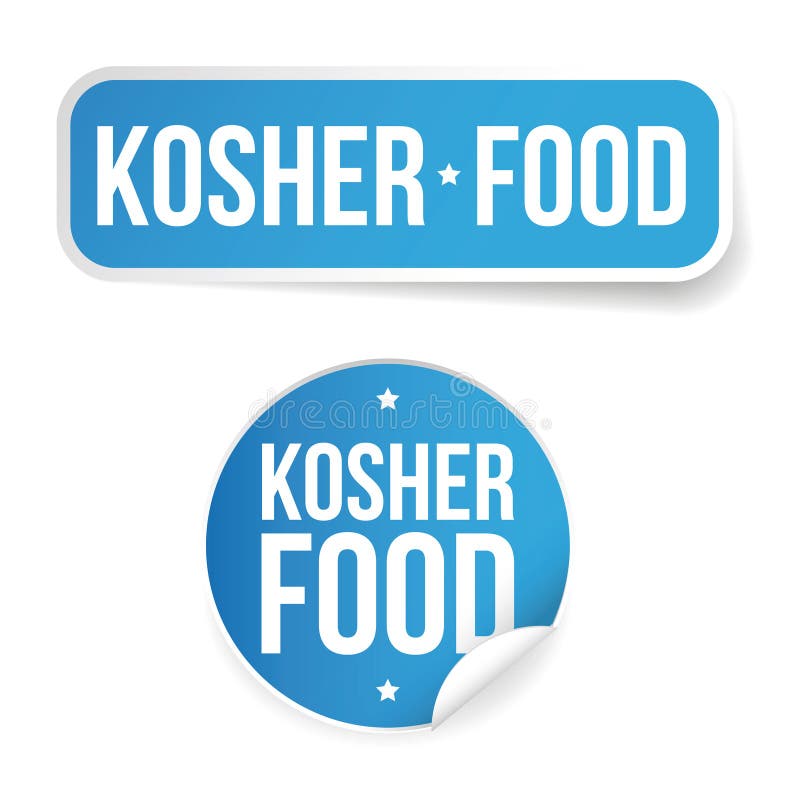 Kosher food label sticker stock vector. Illustration of spoon - 110170261