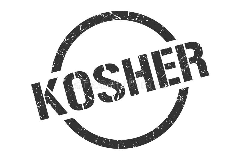 Kosher stamp stock vector. Illustration of kosher, black - 136944310