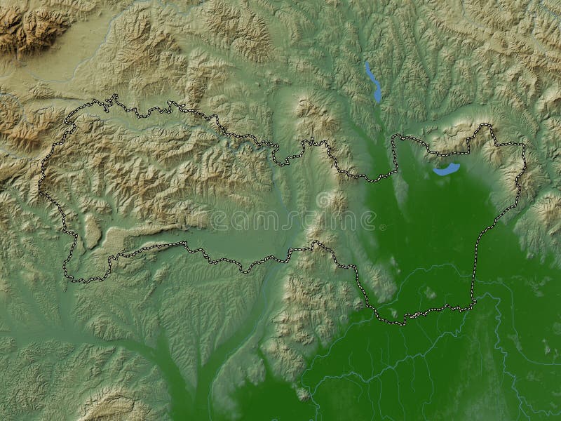Kosicky, Slovakia. Physical. No Legend Stock Illustration ...