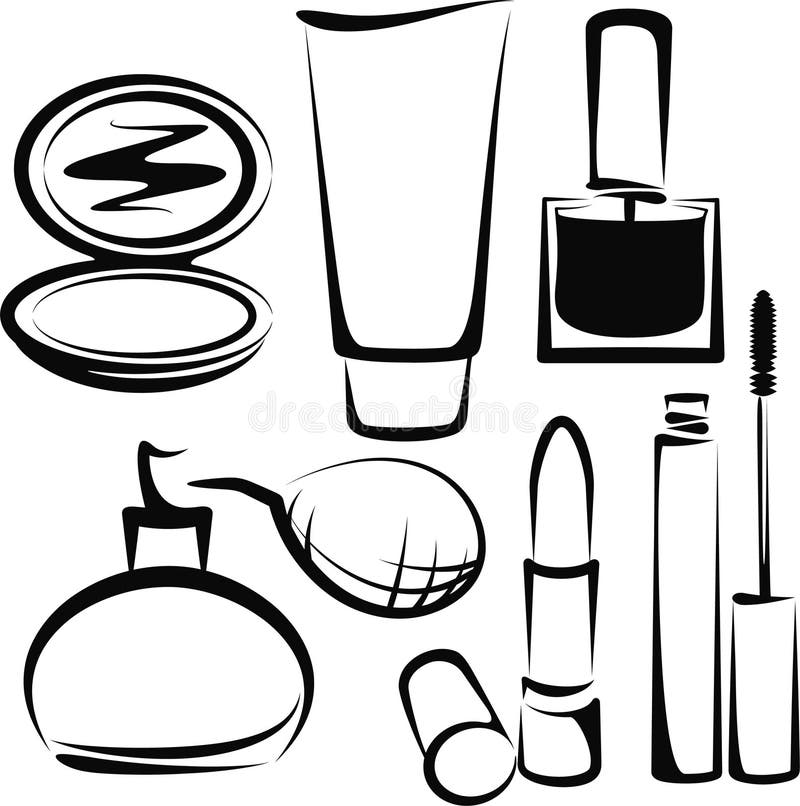 Kosmetik vektor abbildung. Illustration von getrennt - 17385345