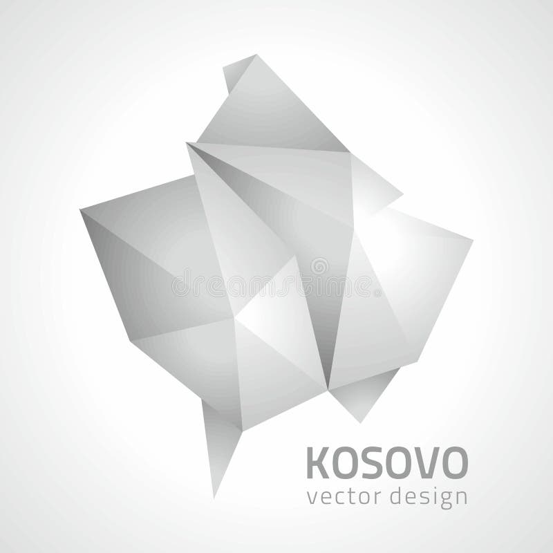 Kosovo Grey Polygonal 3d Vector Mosaic Triangle Modern Map Stock Vector ... Kosovo Grey Polygonal 3d Vector Mosaic Triangle Modern Map Stock Vector ...