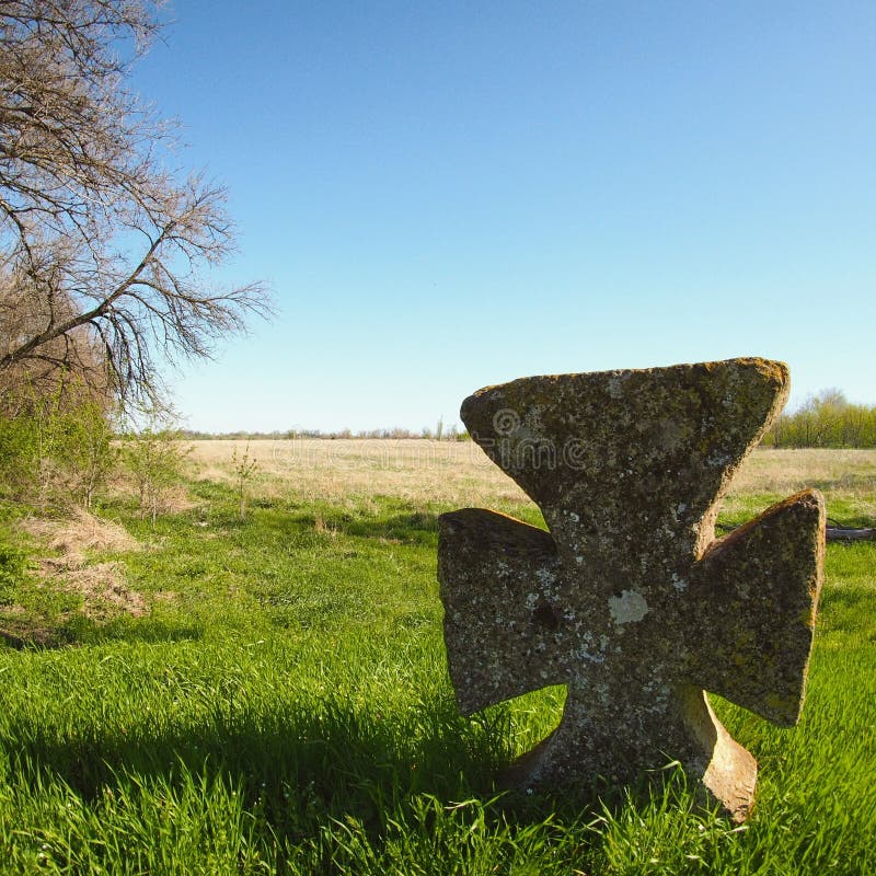 Megalithic Cross from Ukraine Stock Image - Image of ukraine, site ...