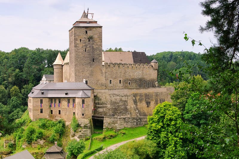 Kost castle stock image. Image of hill, tower, house - 20974021