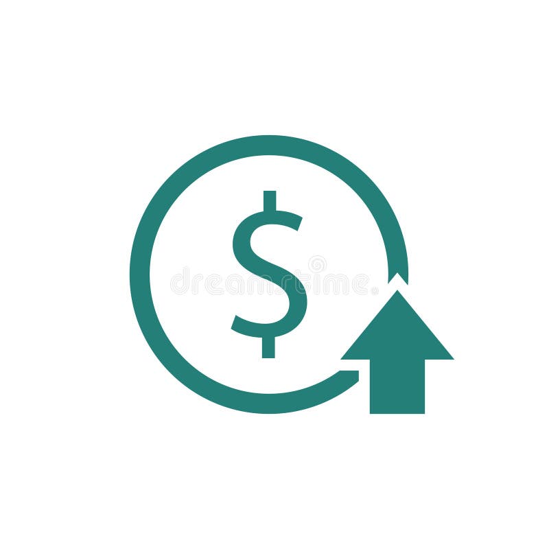 Steigende Entwurfsikone Der Kosten Vektor Abbildung - Illustration von ...