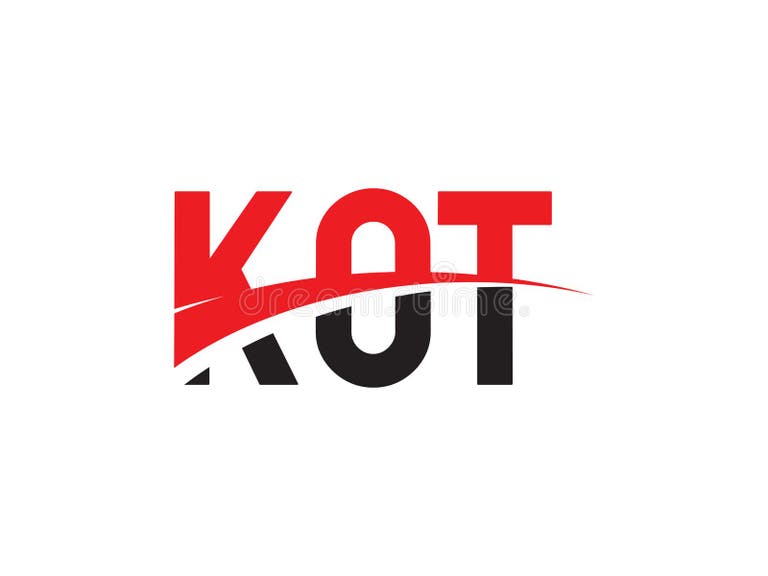 KOT Letter Initial Logo Design Vector Illustration Stock Vector ...