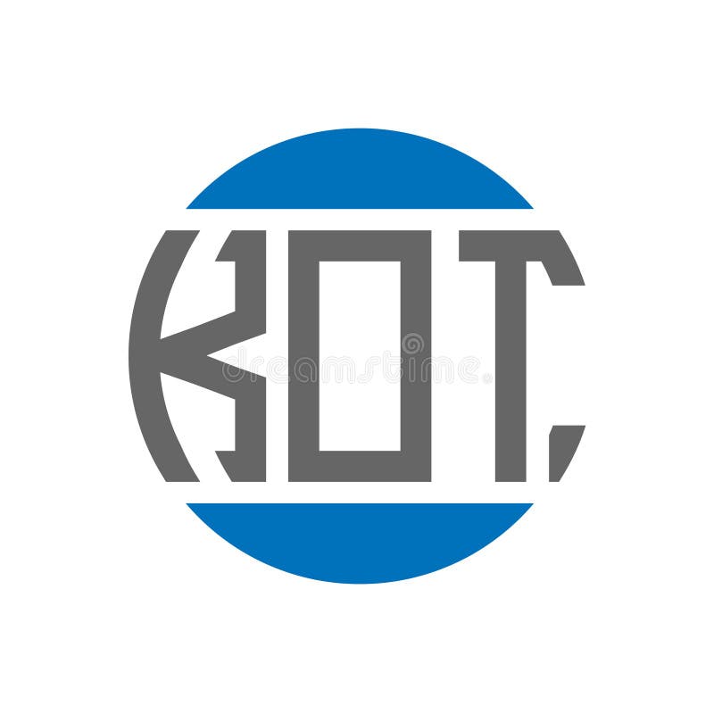 KOT Letter Logo Design on White Background. KOT Creative Initials ...
