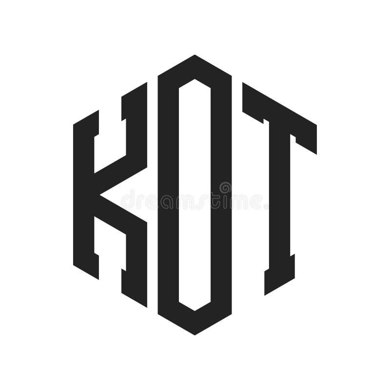 KOT Logo Design. Initial Letter KOT Monogram Logo Using Hexagon Shape ...