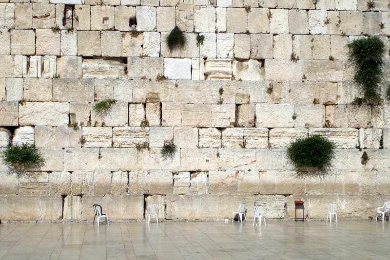 Kotel empty stock photo. Image of jewish, wailing, western - 6110532