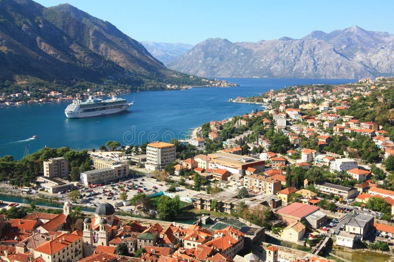 Kotor bay stock photo. Image of view, destination, anchor - 22112708