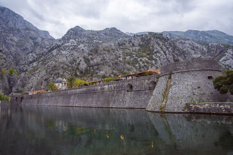 Kotor Fortress, Walls and Lake View Stock Photo - Image of view, walls ...