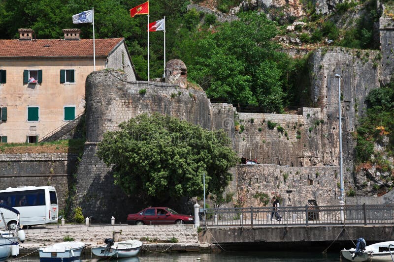 Kotor, Montenegro - 06 May 2018: the Vintage Castle in Kotor on the ...