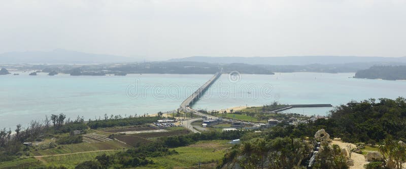 Kouri Bridge in Okinawa, Japan Stock Image - Image of summer, tourism ...