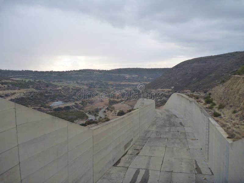 Kouris Dam in Southern Cyprus Stock Photo - Image of holiday, reservoir ...