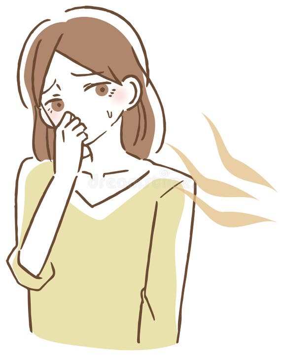 Bad Breath Woman Illustration Vector Stock Vector - Illustration of ...