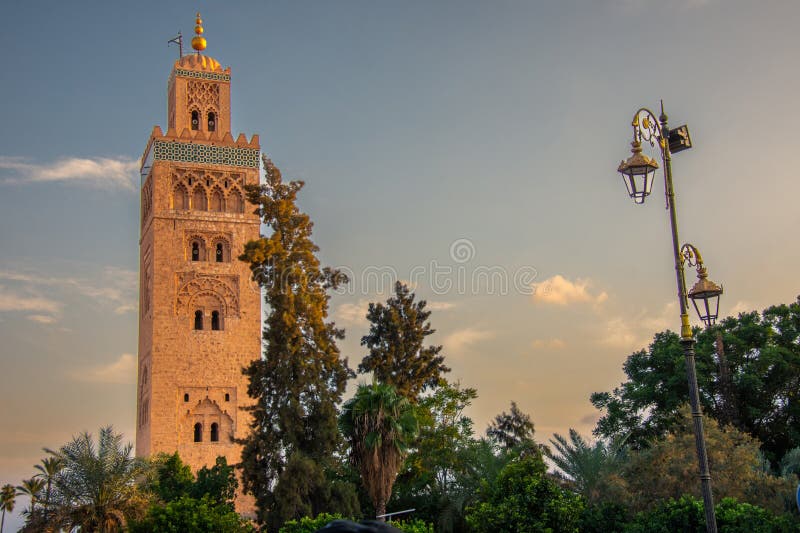 Koutoubia Minaret, Famous Monument of Marrakech Editorial Photography ...