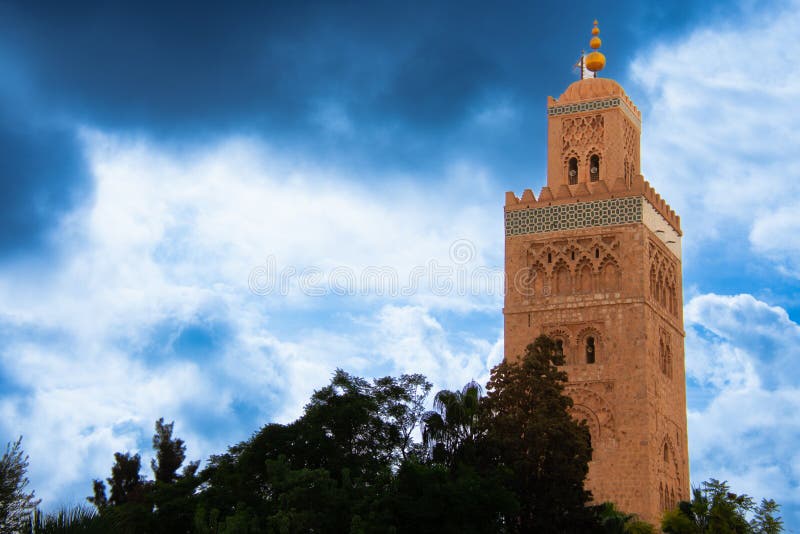 Koutoubia Minaret, Famous Monument of Marrakech Editorial Photo - Image ...
