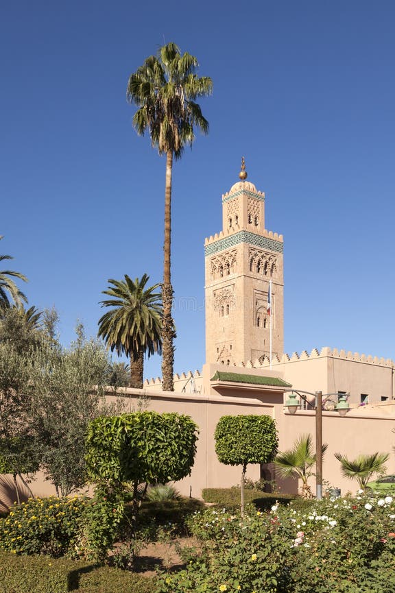 Koutoubia Mosque at Marrakesh Stock Image - Image of koutoubia ...