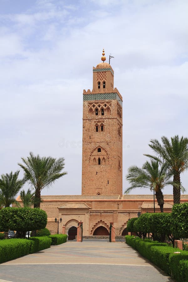 Koutoubia Mosque stock image. Image of antiquity, downtown - 33268773
