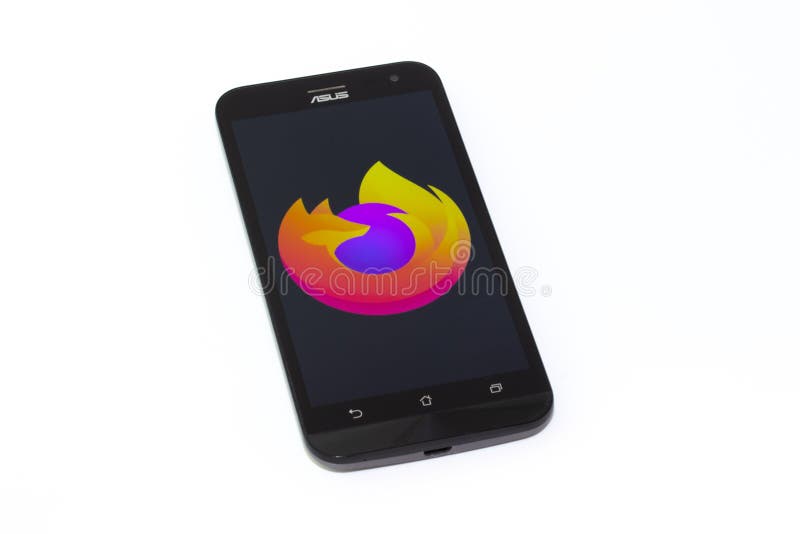 Kouvola, Finland - 23 January 2020: Firefox Browser Logo on the Screen ...