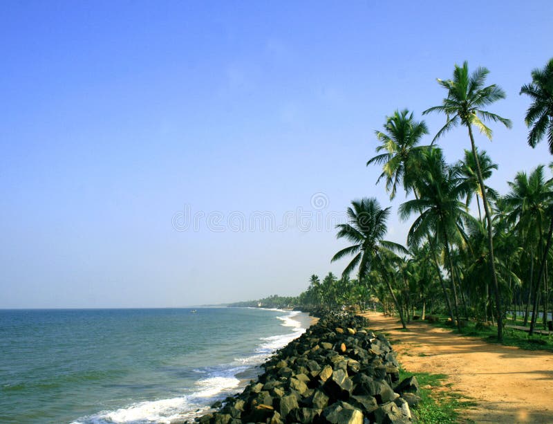 Kovalam beach stock image. Image of travel, vacation - 14461393