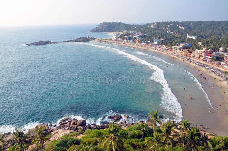 Kovalam Beach stock image. Image of scene, india, kovalam - 50361257